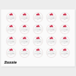 Raspberry Jam Small Product Label Stickers | Zazzle