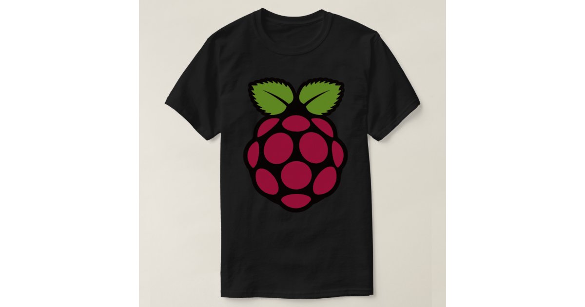 Raspberry Pi Logo Sticker.png T-Shirt | Zazzle