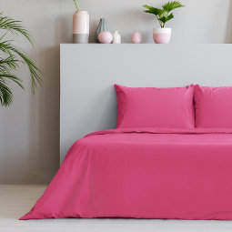 Raspberry Pink Solid Color Duvet Cover | Zazzle