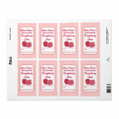 Raspberry Preserves Custom Jam Jar Labels | Zazzle