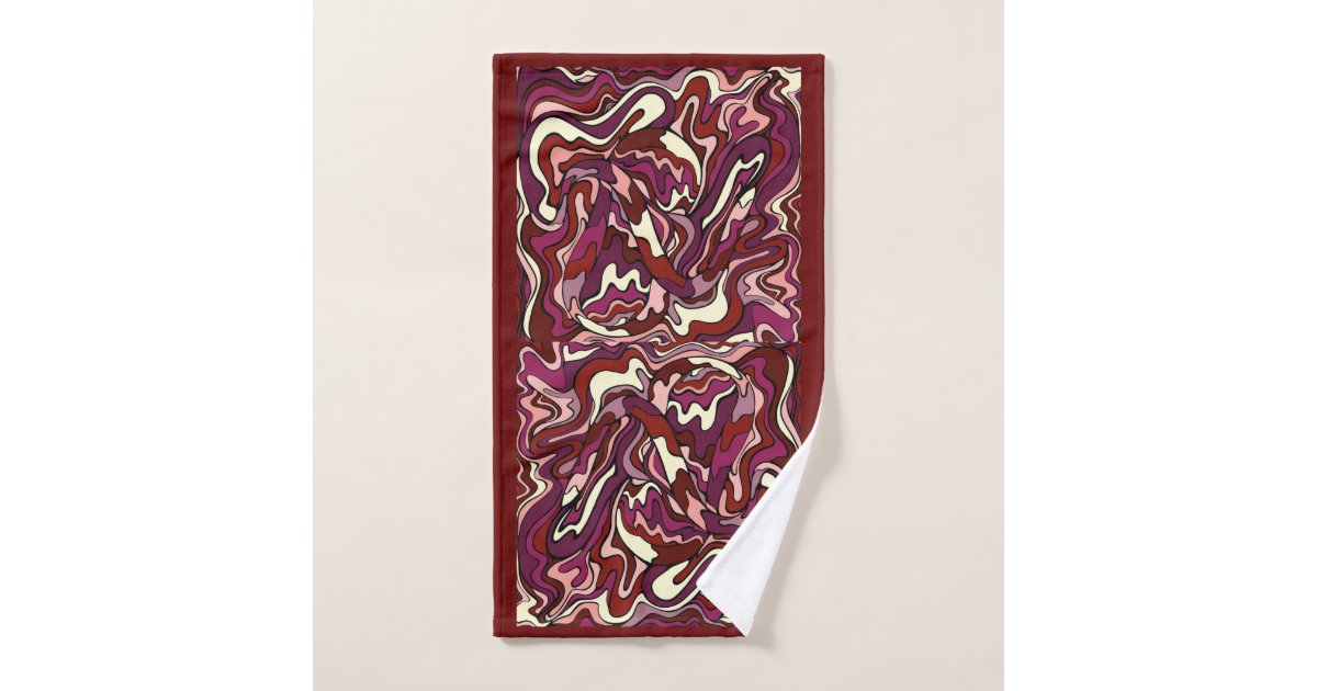 Raspberry Ripple Hand Towel | Zazzle