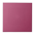 Raspberry Rose Solid Color Ceramic Tile | Zazzle