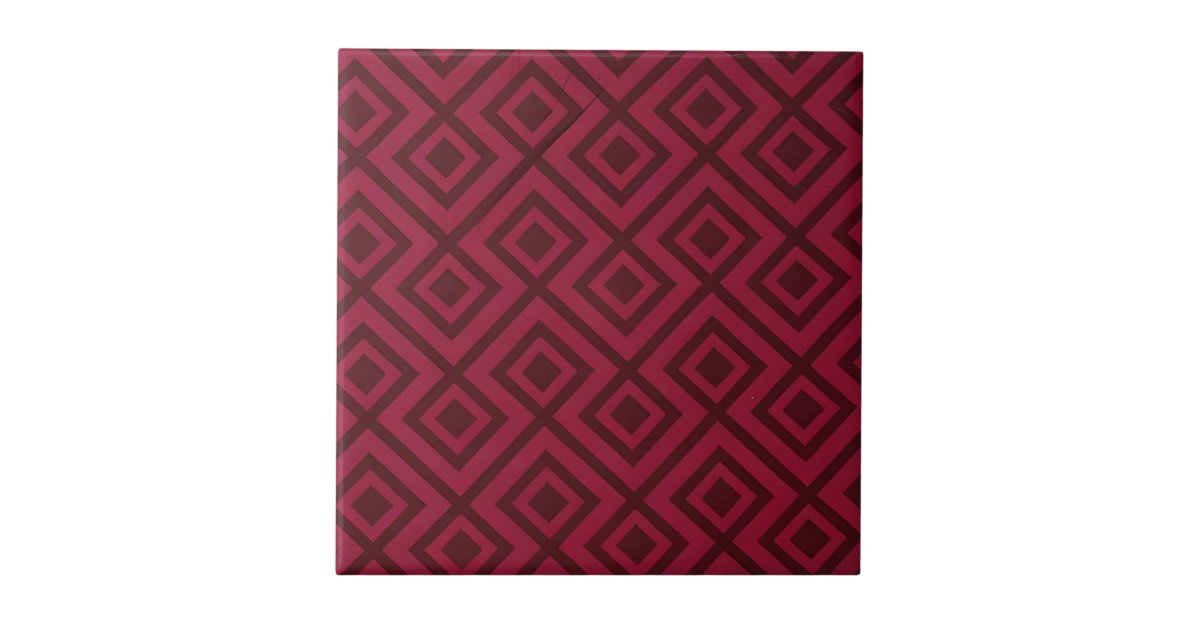 raspberry sophisticated design tiles | Zazzle