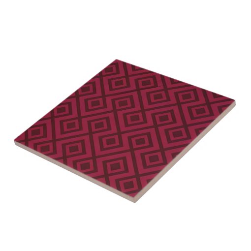 raspberry sophisticated design tiles | Zazzle