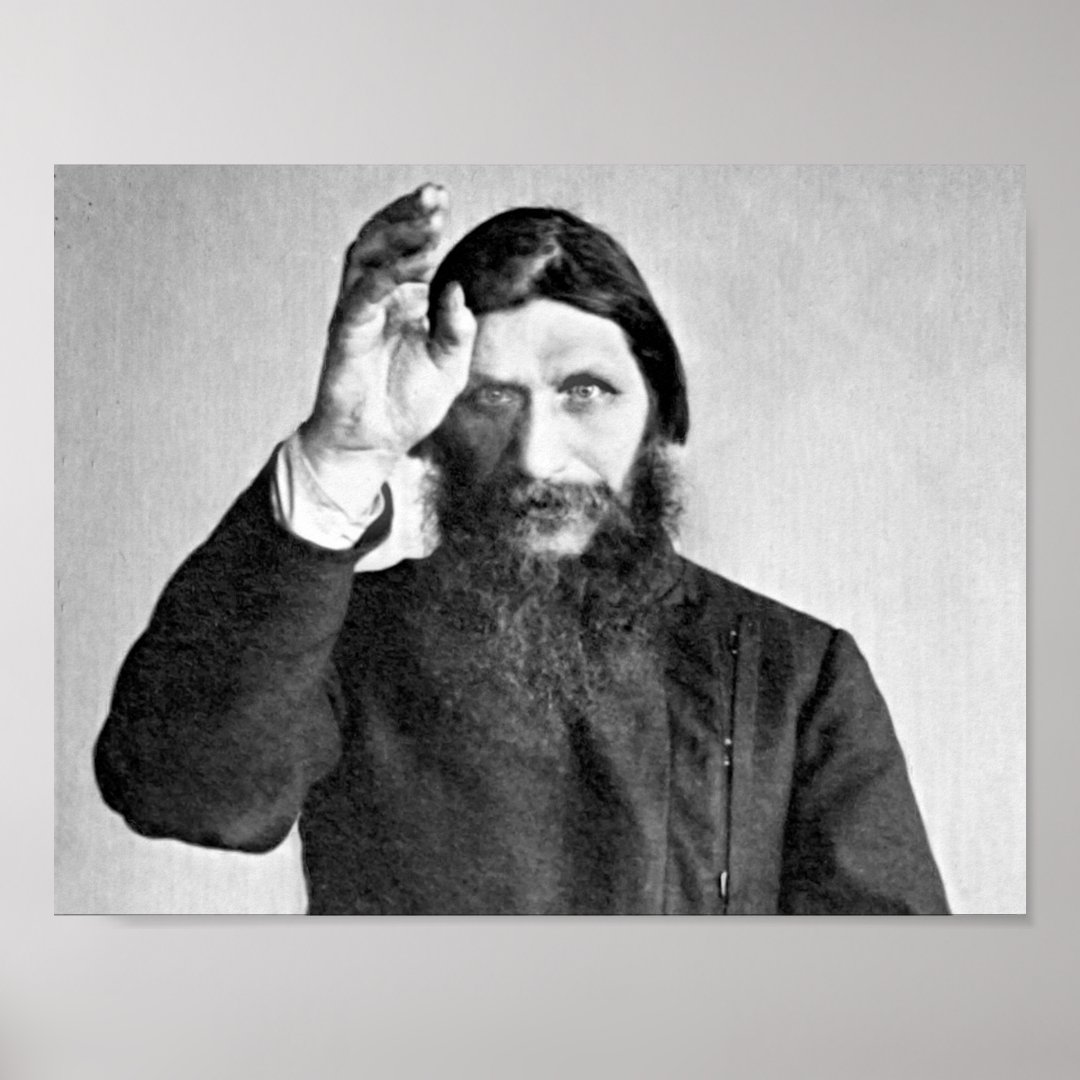 Rasputin The Mad Monk Portrait Poster | Zazzle