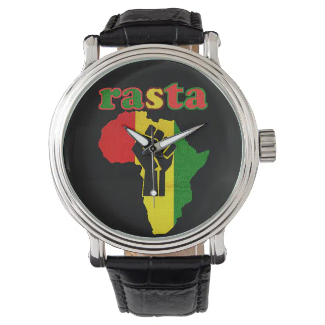 Rasta Black Power over Africa Watch | Zazzle