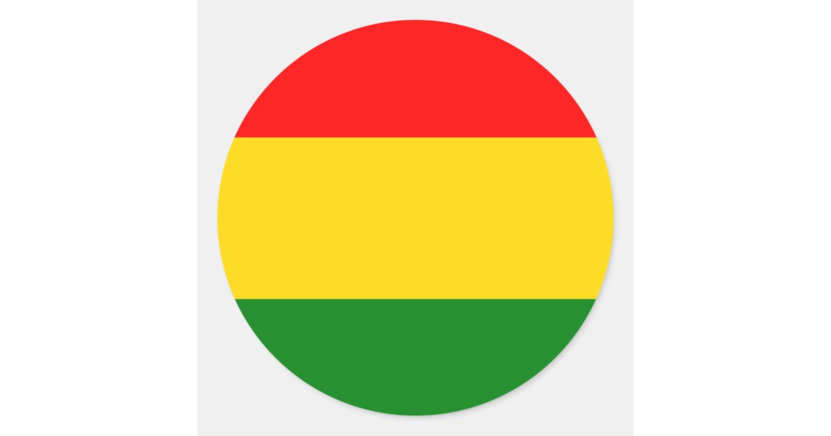 Rasta Classic Round Sticker | Zazzle