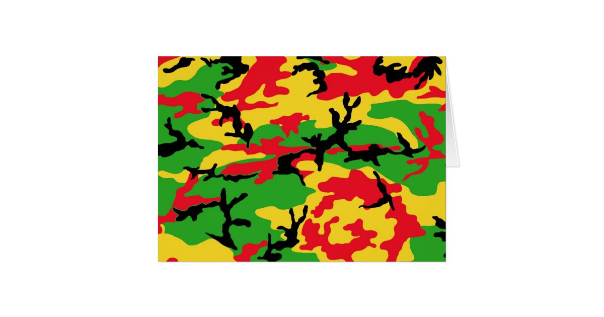 Rasta Colored Camouflage | Zazzle.com