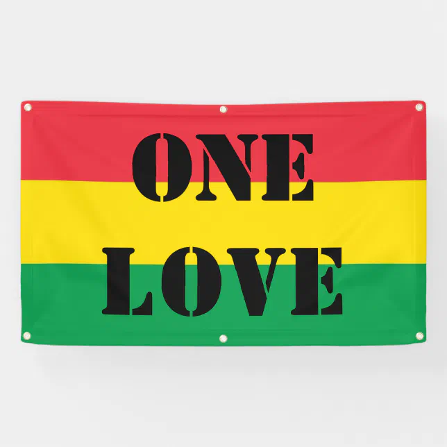 Rasta Colors Green Yellow Red Stripes Flag Pattern Banner | Zazzle