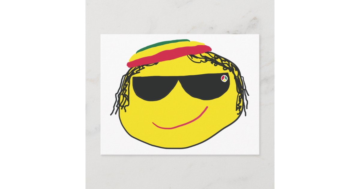 Rasta Emoji Postcard | Zazzle