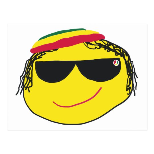 Rasta Emoji Postcard | Zazzle.com