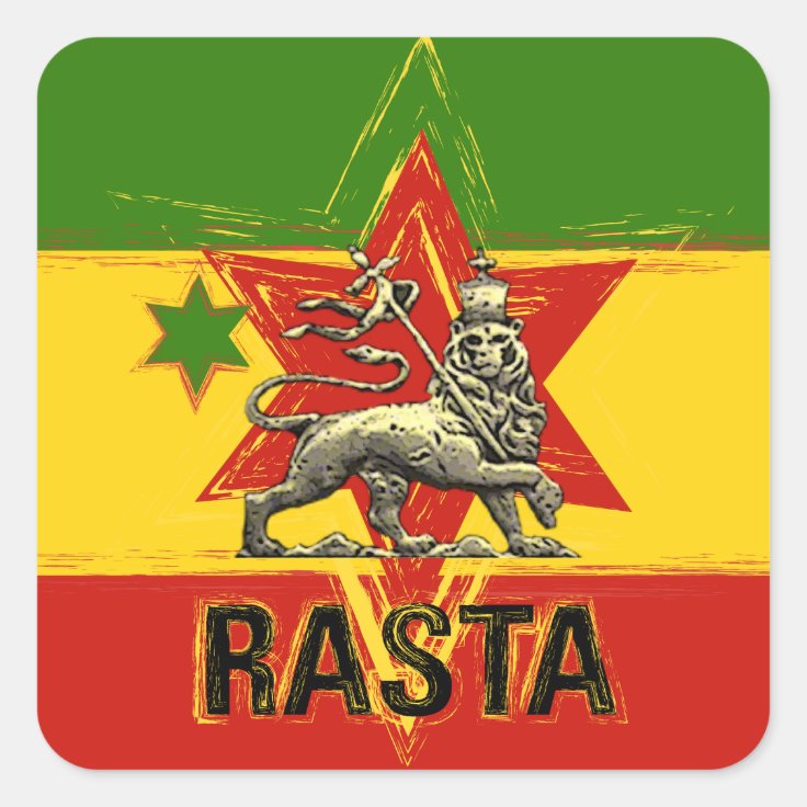 Rasta Irie Lion of Judah Sticker | Zazzle