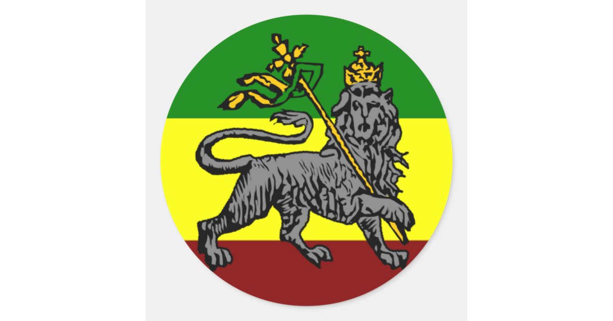Rasta Lion sticker | Zazzle