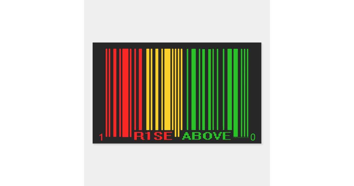 RASTA RECTANGULAR STICKER | Zazzle