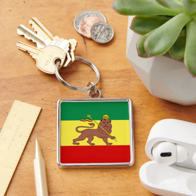 Rasta Reggae Lion of Judah Keychain | Zazzle