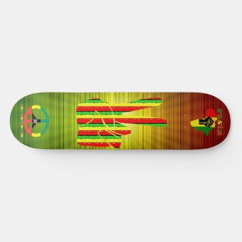 Rasta Reggae Skateboard | Zazzle