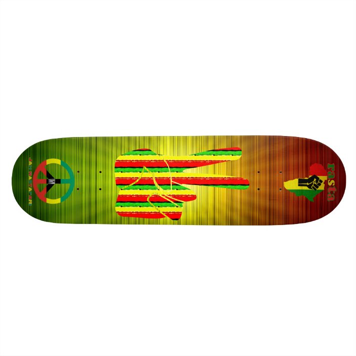 Rasta Reggae Skateboard | Zazzle.com