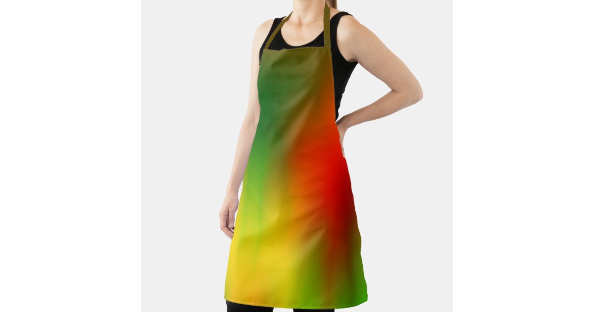Rasta Splash of Color Apron | Zazzle
