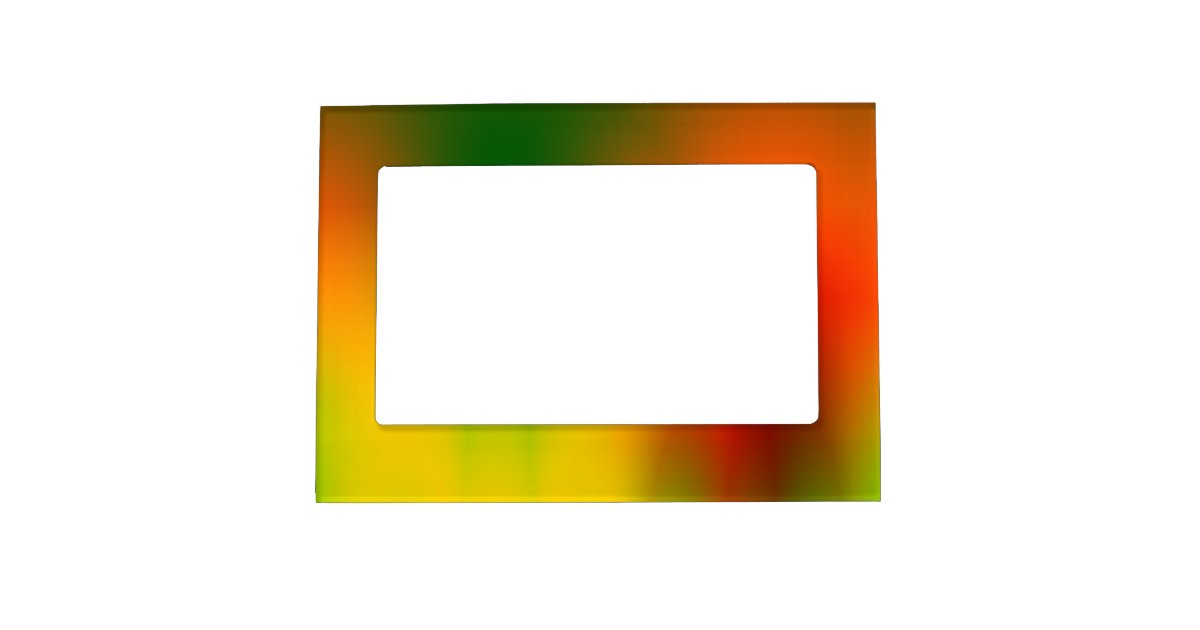 Rasta Splash of Color Magnetic Picture Frame | Zazzle
