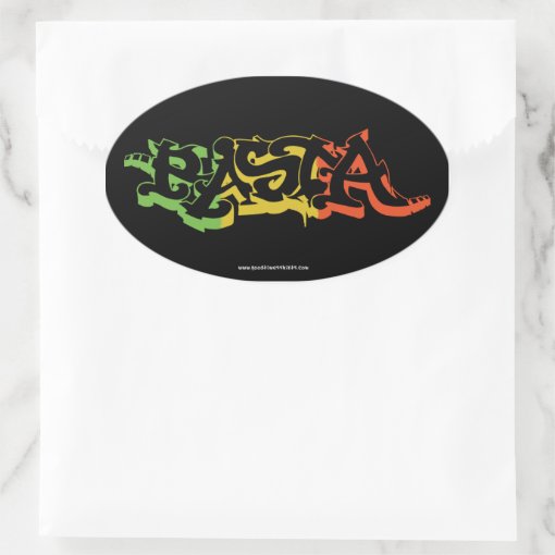 Rasta Sticker Oval Black Colored | Zazzle