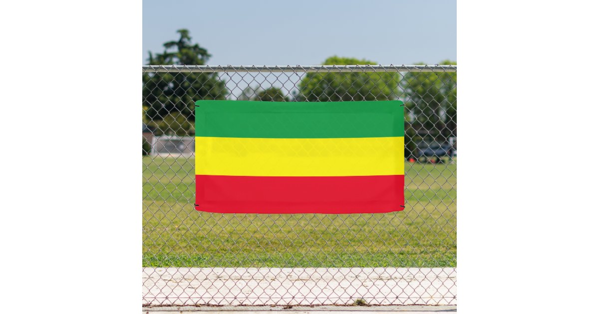 Rastafari flag custom banner sign | Zazzle
