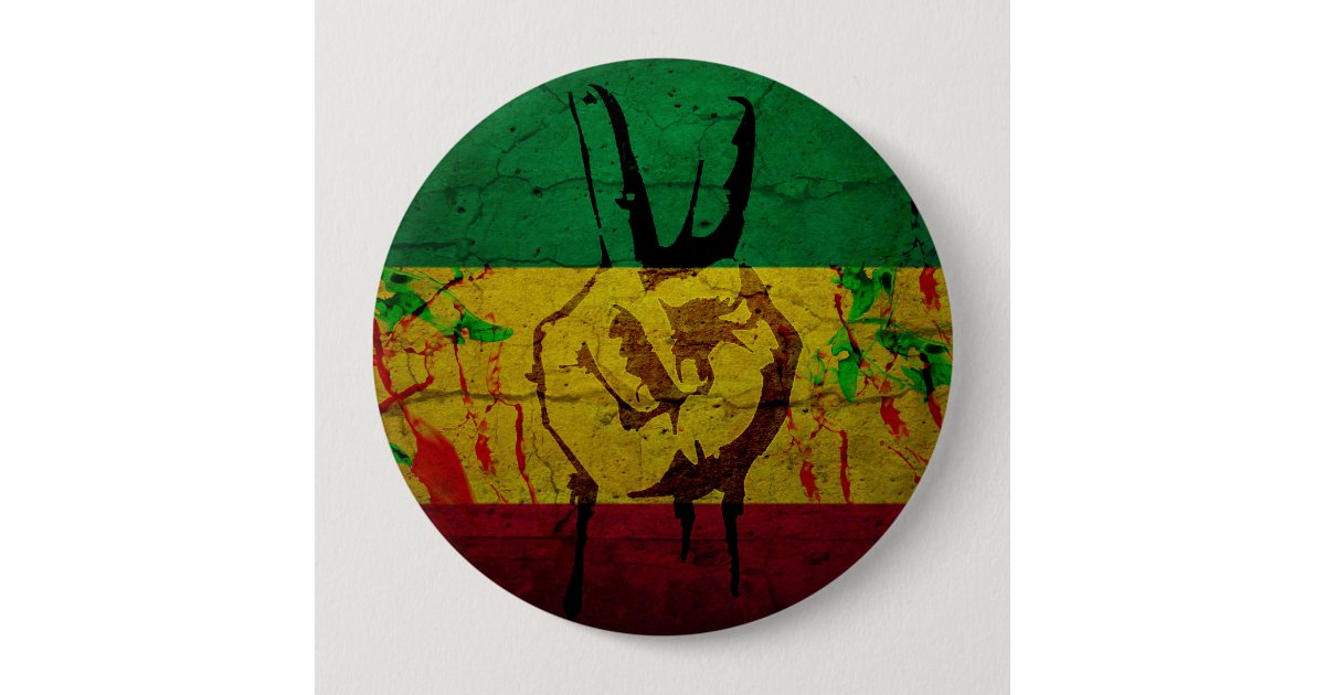 Rastafarian Badge Pinback Button Zazzle