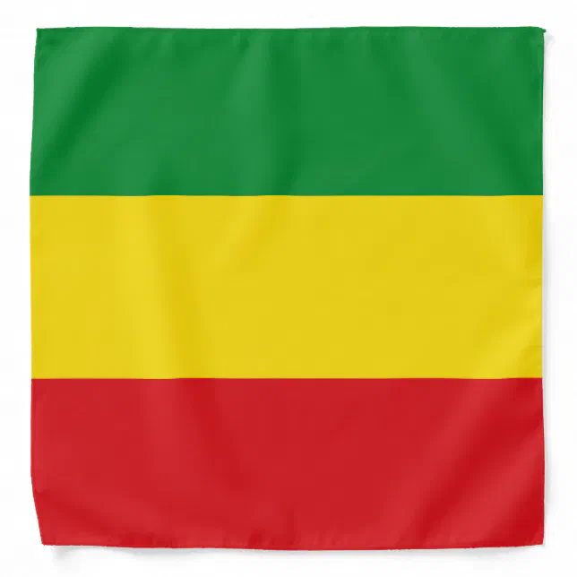 Rastafarian Flag Rasta Ethiopian Bandana | Zazzle