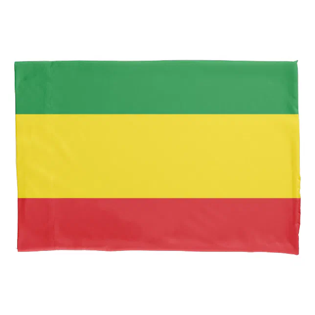 Rastafarian Flag Rasta Ethiopian Pillow Case | Zazzle