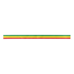 Rastafarian Flag Rasta Ethiopian Satin Ribbon | Zazzle