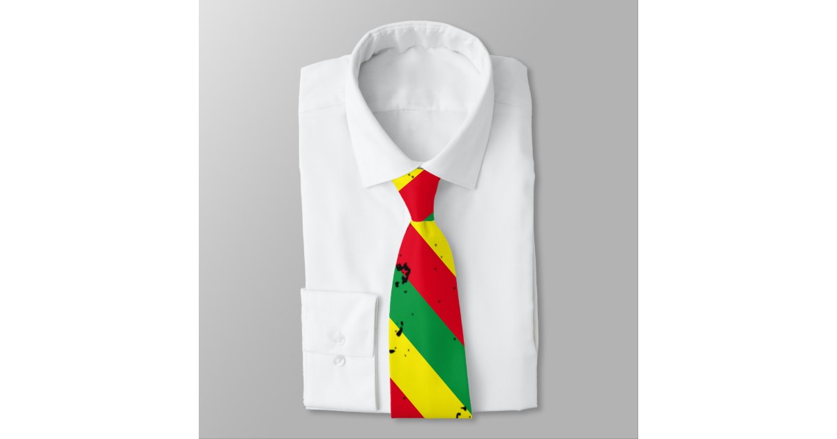 Rastafarian flag reggae striped neck tie | Zazzle