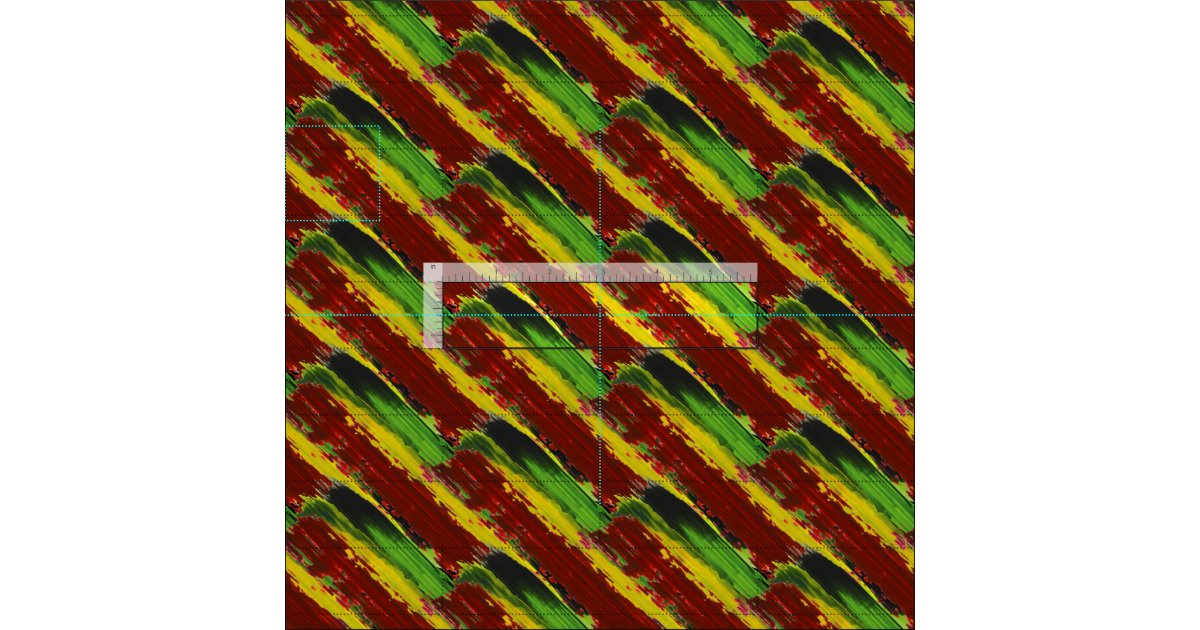 Rastafarian Paint Stripes Fabric | Zazzle