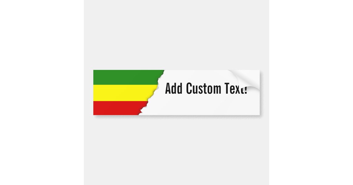 Rastafarian Pride Flag Bumper Sticker | Zazzle