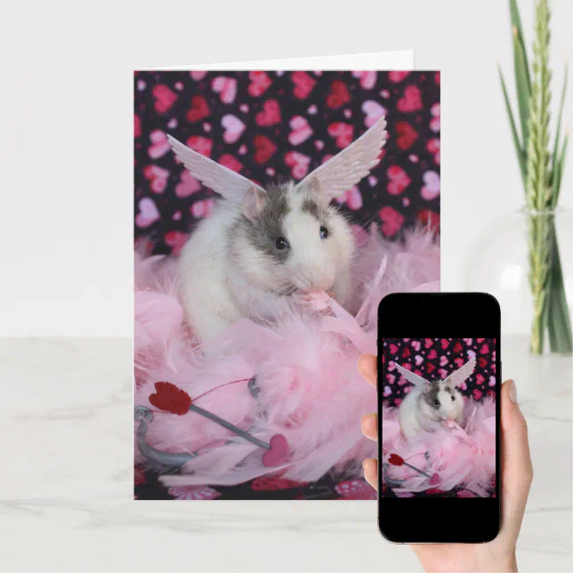 Rat Cupid Card | Zazzle