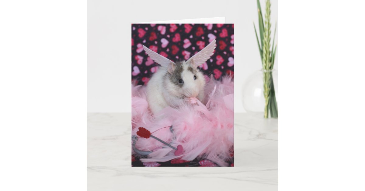 Rat Cupid Card | Zazzle