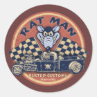 Rat Man II -ov Oval Sticker | Zazzle.com