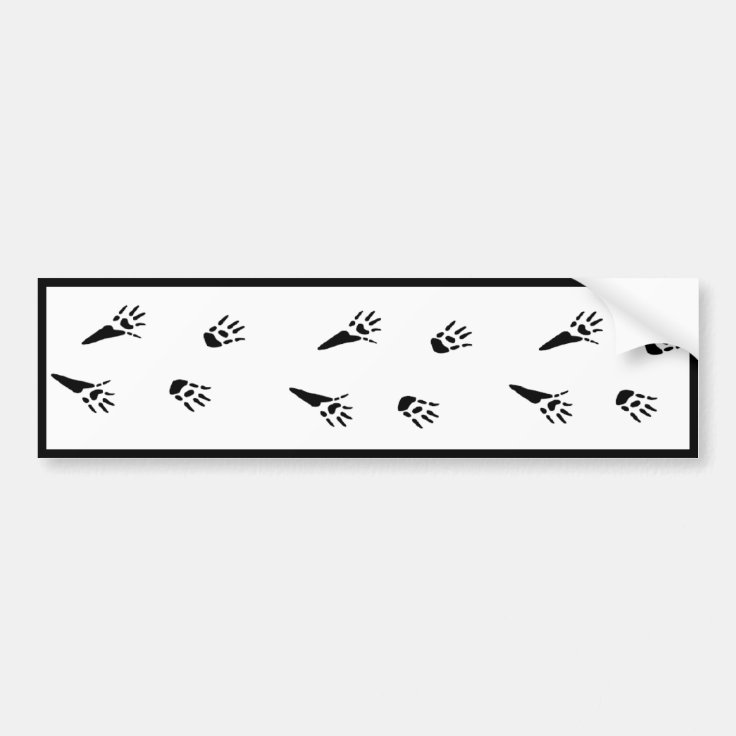 Rat Paw Print - Bumper Sticker | Zazzle