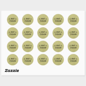 Rat Poison Vintage Halloween Potion Labels | Zazzle