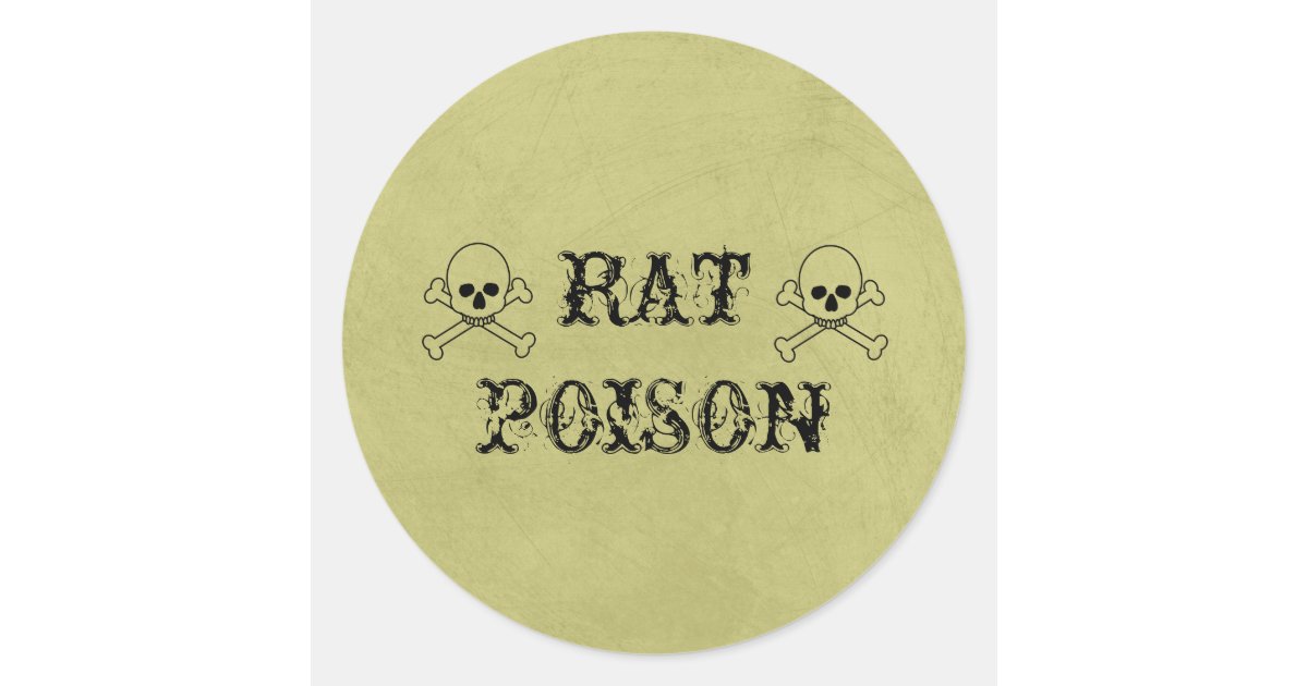 Rat Poison Vintage Halloween Potion Labels | Zazzle