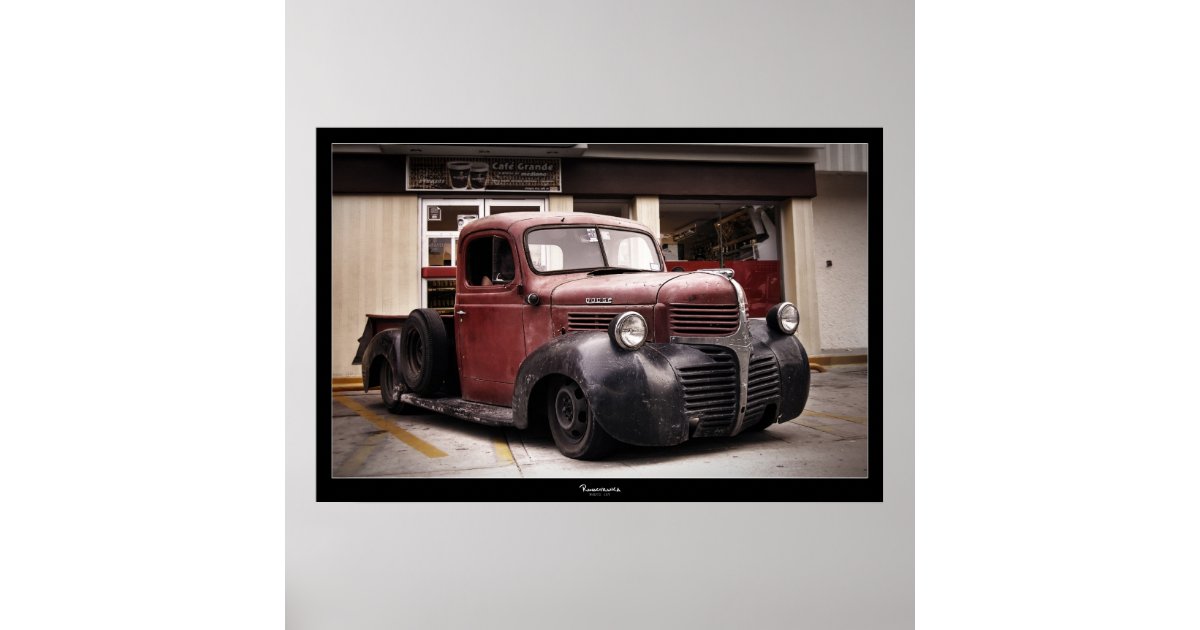 "RAT ROD" DODGE POSTER | Zazzle