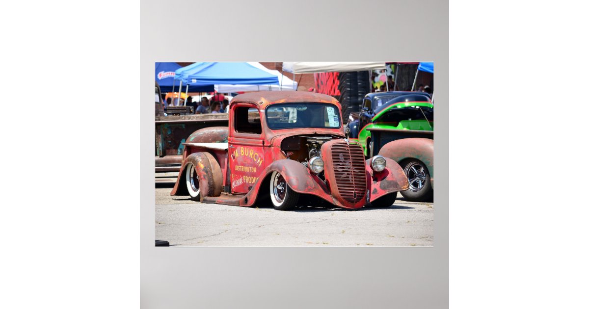 Rat Rod pick up truck Poster | Zazzle