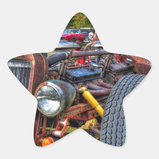 Rat Rod Star Sticker