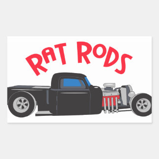 Rat Rod Stickers | Zazzle