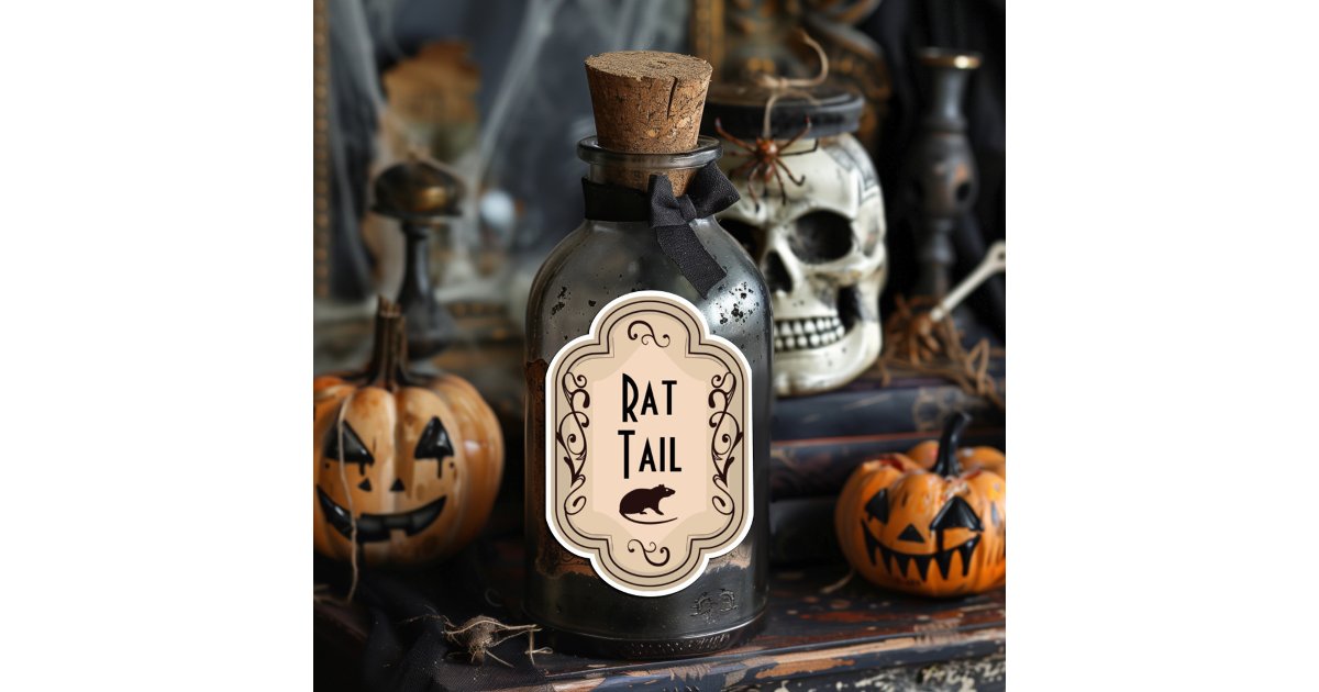 Rat Tail Apothecary Label | Zazzle