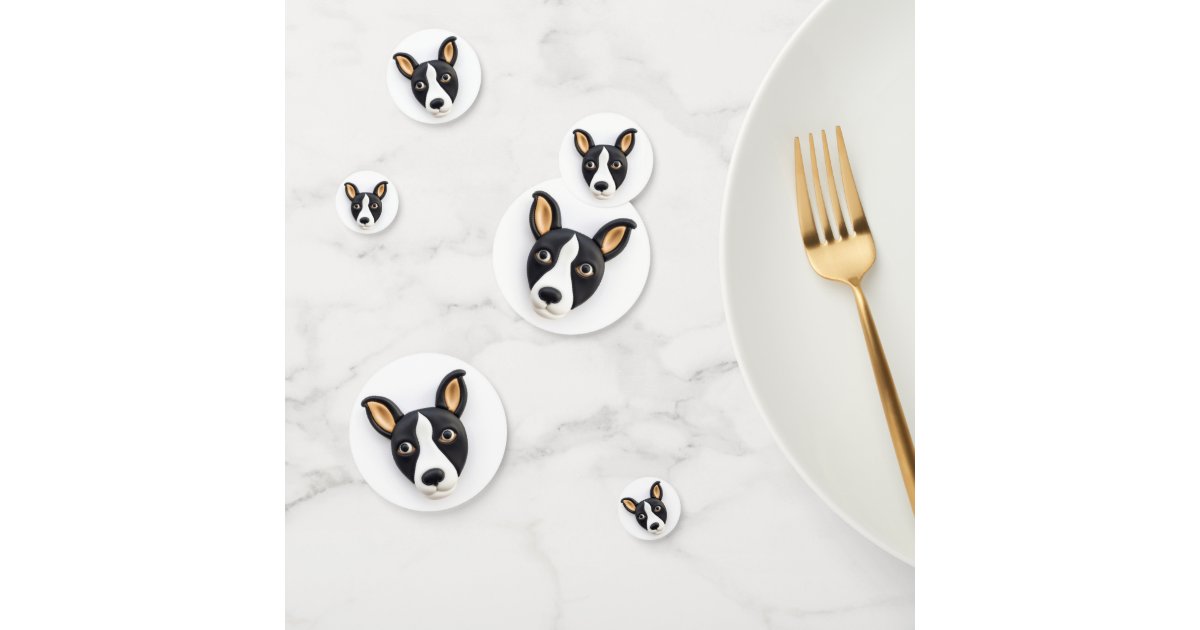 Rat Terrier Dog 3D Inspired Confetti | Zazzle