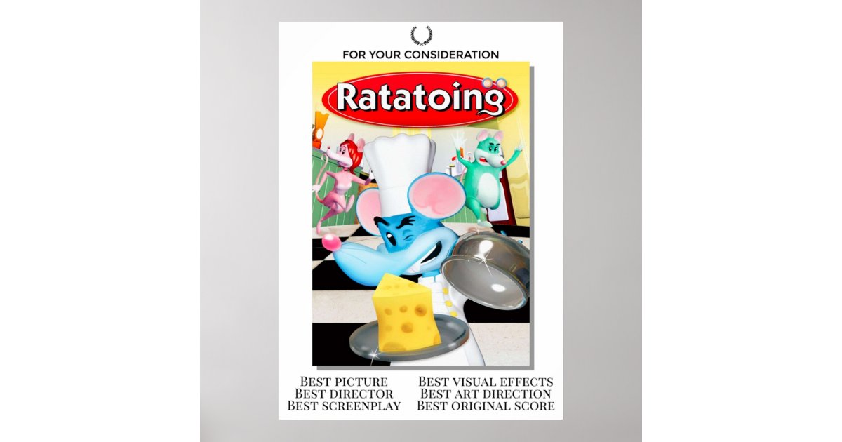Ratatoing Awards Consideration Advertisement Poster | Zazzle