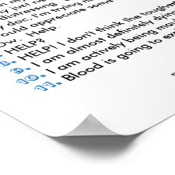 Rate Your Pain Poster | Zazzle