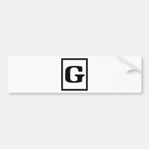 Rated G, Rating System Car Bumper Sticker | Zazzle