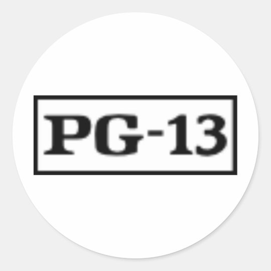Rated PG-13, Rating System Classic Round Sticker | Zazzle.com