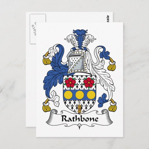 Rathbone Family Crest Postcard | Zazzle