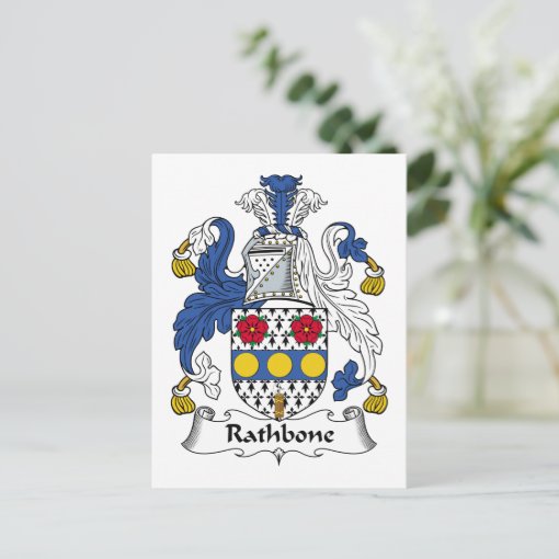 Rathbone Family Crest Postcard | Zazzle